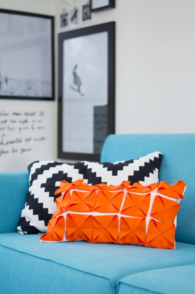 Geometrisch vilt kussen | A Cup of Life